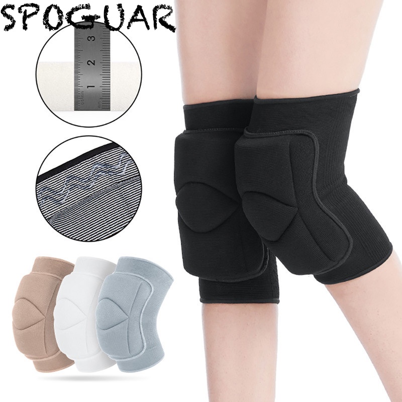 1PC SPOGUAR Non-Slip Knee Brace Soft Knee Pads Breathable Knee Sleeve ...