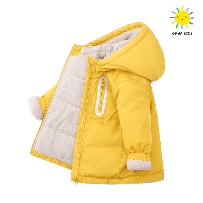 Thick Velvet Lined Life Jacket with Hood for Boys and Girls Winter 2022 ...