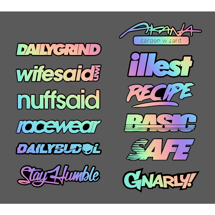 HOLOGRAM GOLD Motorcycle Sticker Decals Waterproof | Shopee Philippines