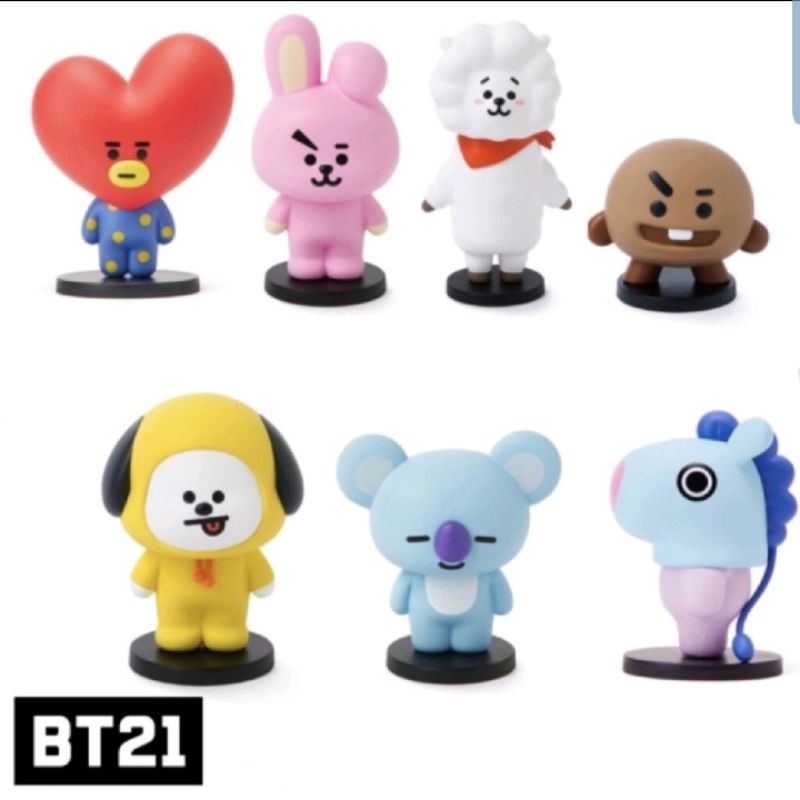 BT21 Action Figure Miniature BTS BT21 Kpop Display Toy | Shopee Philippines