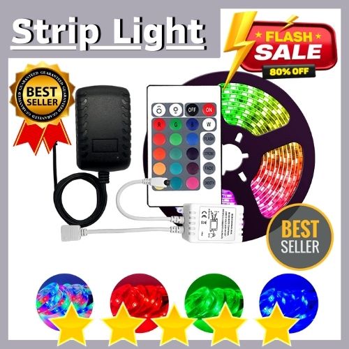 No. 1 Led Strip Lights 5M RGB Led Lights with Remote for Room Color ...