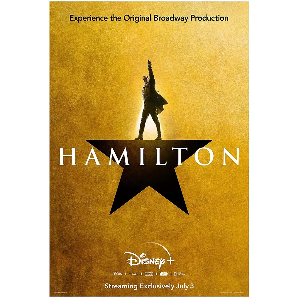 Hamilton Movie Poster Glossy Print Photo Art LinManuel Miranda Leslie ...