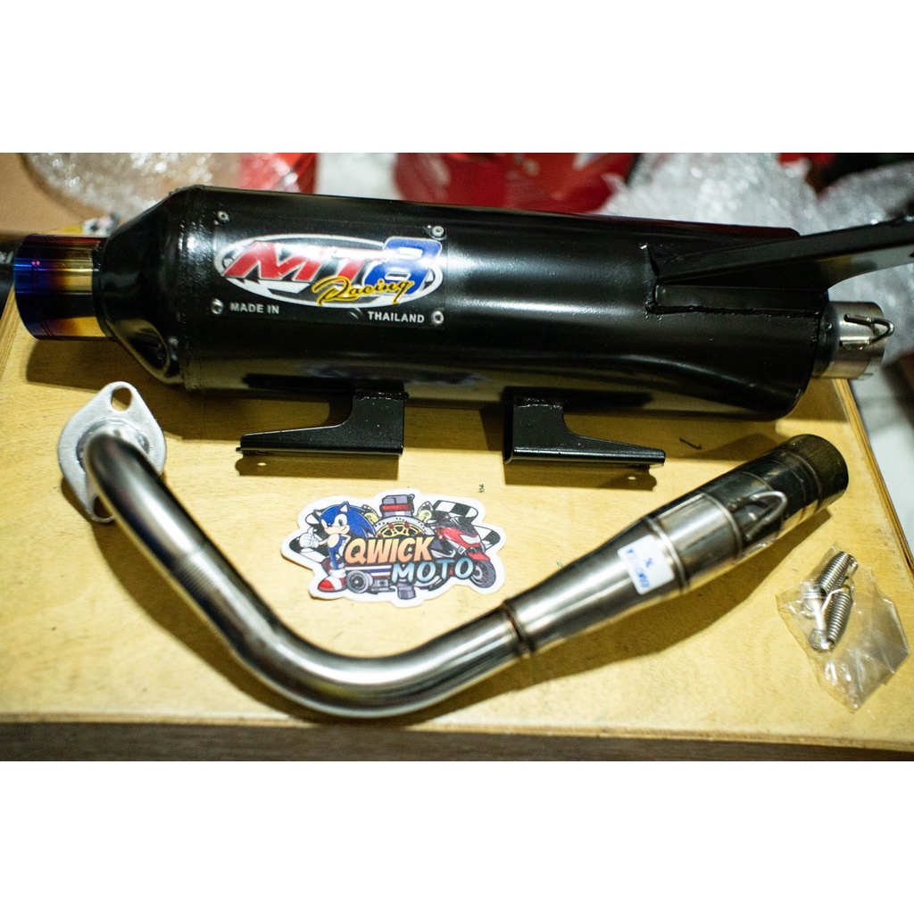 MT8 power pipe for Zoomer X/Honda Beat titanium tip | Shopee Philippines