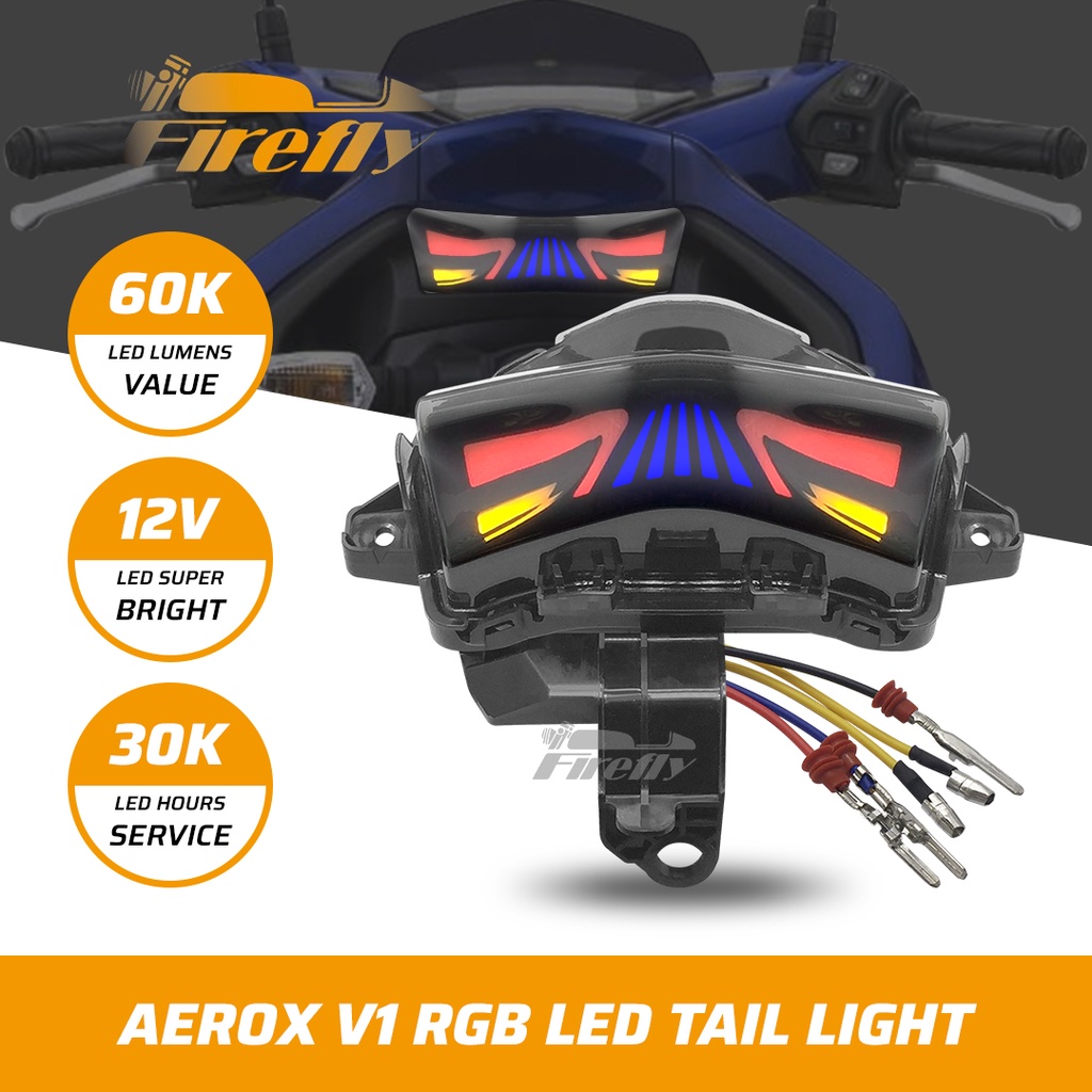 Aerox V1 Tail Light Assy Flowing LED | Shopee Philippines