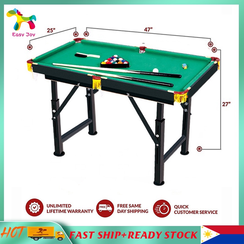 47 Inches Mini Billiard Table Liftable Foldable Kids Gift Billiard ...