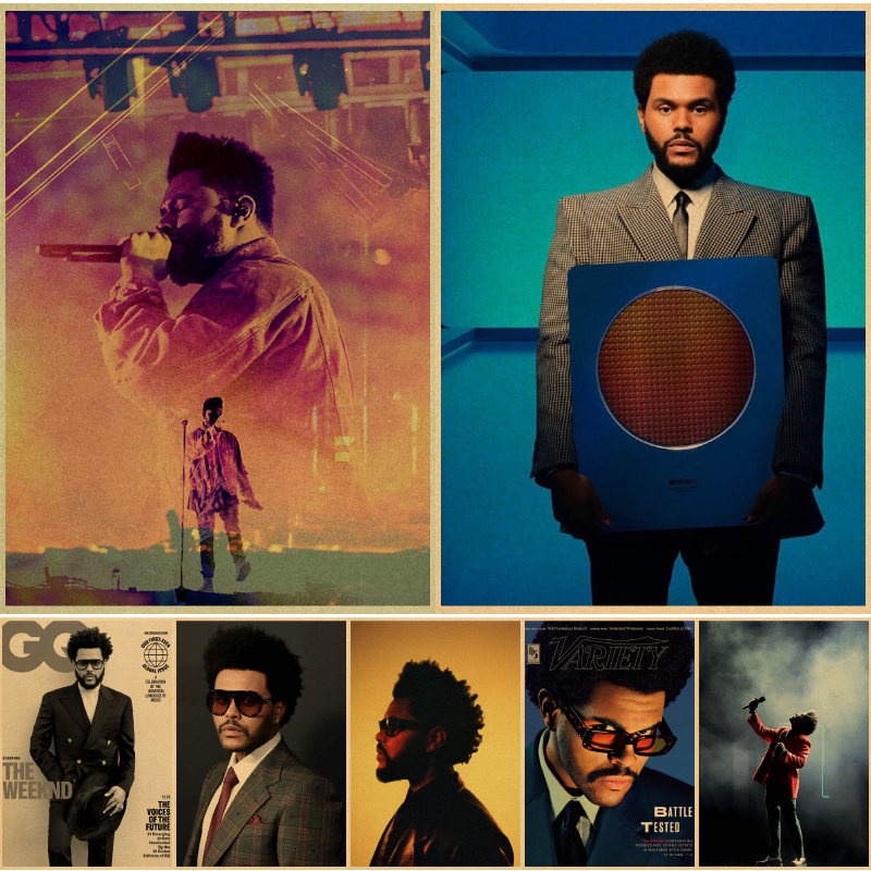 The Weeknd Posters Paper Pack Wolf Retro Vintage Room Home Bar Cafe ...