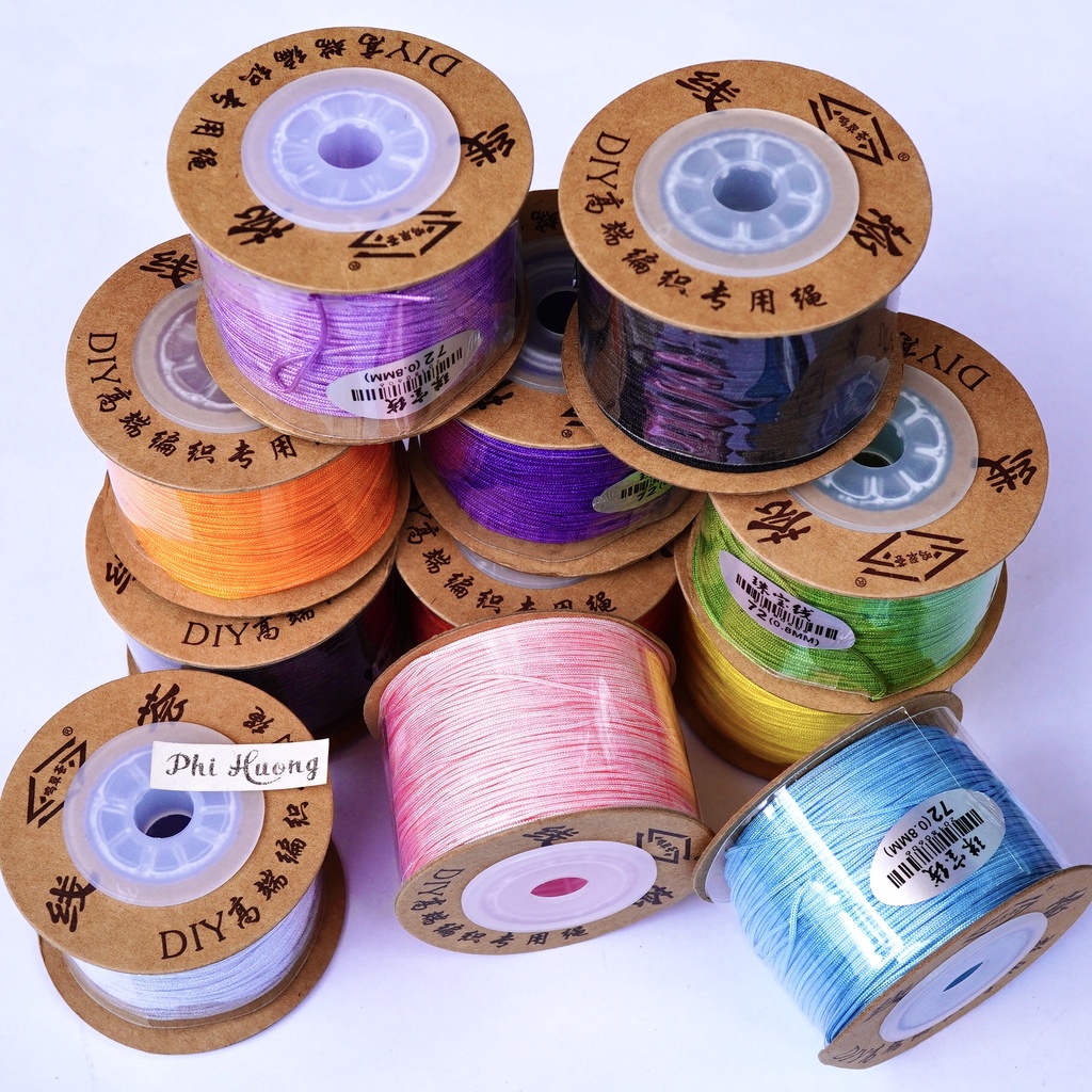 Roll ~ 100m Of 0.8M Non-Stretch Rope Used To Tie handmade Rings ...