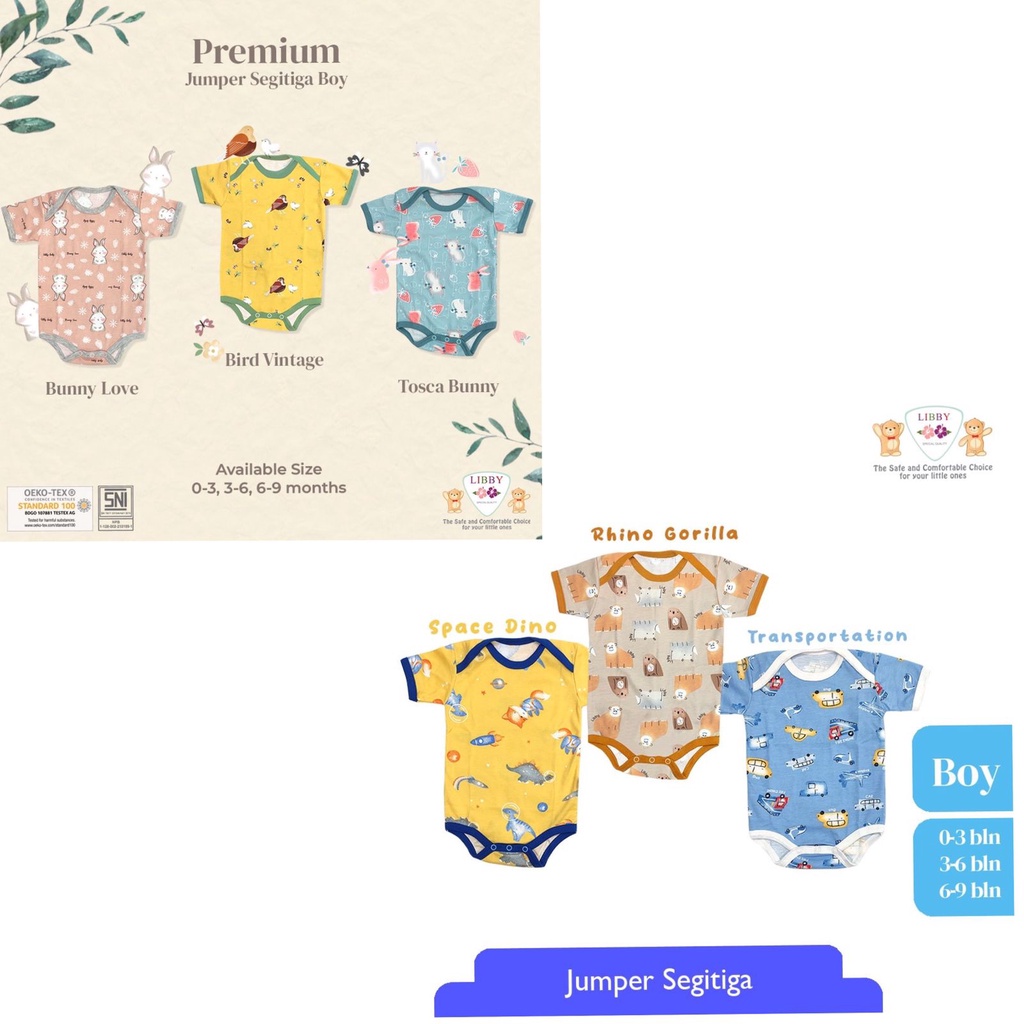 Libby Premium Triangle Jumper Boy & Girl Motif (1 Pcs/Pack) | Shopee ...