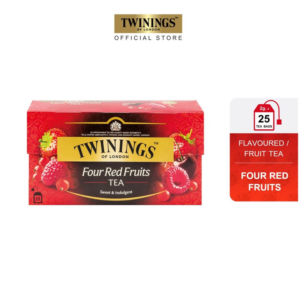 Twinings Four Red Fruits Tea 25s | Shopee Philippines