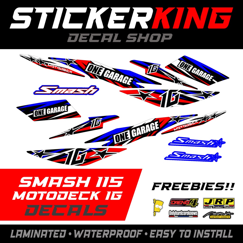 SMASH 115 MOTODECK 1G DECALS (THAI) | Shopee Philippines