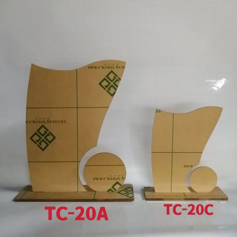 (TC-20A)Blank Acrylic Plaque Trophy Clear 3mmx3mmx4.5mm 8 to 9inches ...