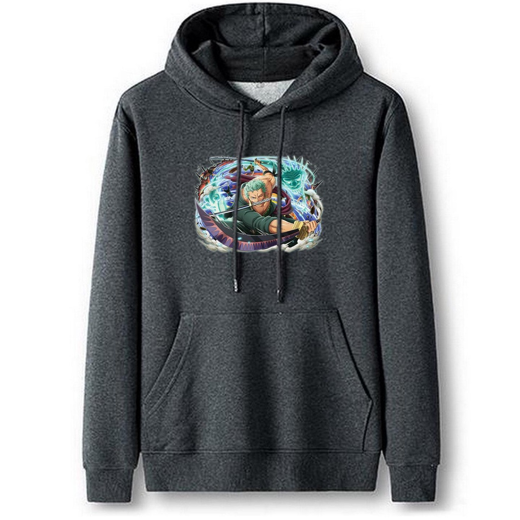 ONE PIECE RORONOA ZORO Hoodie Jacket Without Zipper | Shopee Philippines