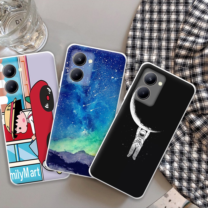 Realme C33 Case Creative pattern Shockproof Silicone Full Realme C33 ...