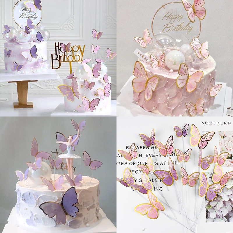 Butterfly Topper Butterfly Cake Topper Colorful Butterfly Cake ...
