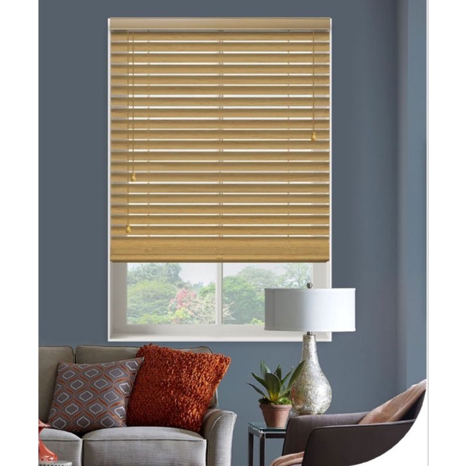 FOAMWOOD BLINDS (FAUX WOOD) | Shopee Philippines