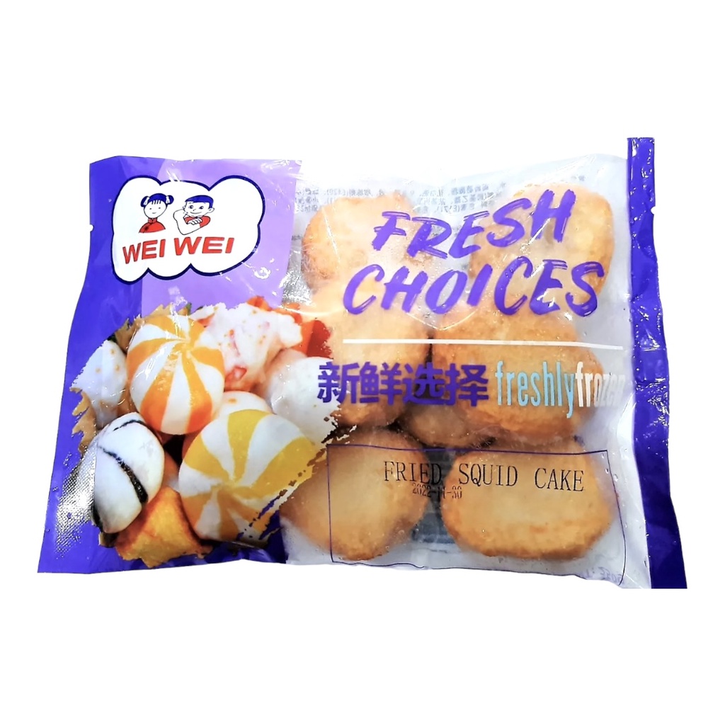 Wei Wei Fried Squid Cake 250g HOTPOT SHABU SHABU FISHBALLS DIMSUM ODEN ...