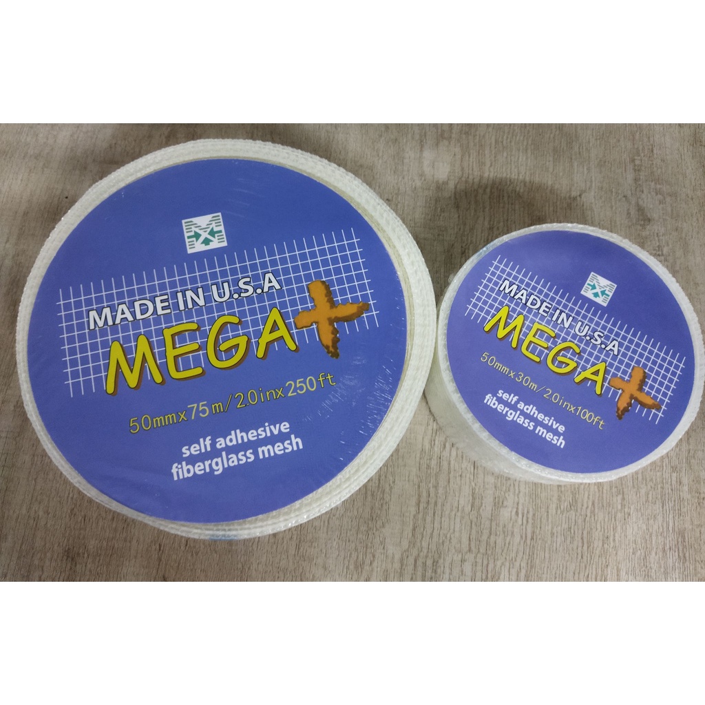 (PER ROLL) Fiberglass Mesh Tape / Gypsum Tape / Gasa Tape 30m and 75m ...