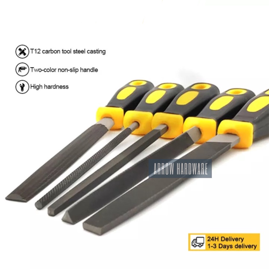 Wood File 1Pc (Flat, Half Round, Round,Triangle, Square) T12 carbon ...