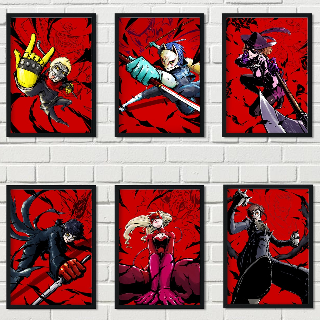 Persona 5 Poster P5 Anime Figure Game Ren Amamiya Decoration Art Decor ...