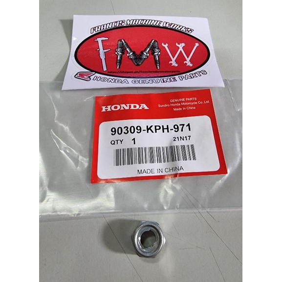 U Nut 8mm (Rear Sprocket Lock Nut for Xrm110/125) Fuji Seimitsu ...