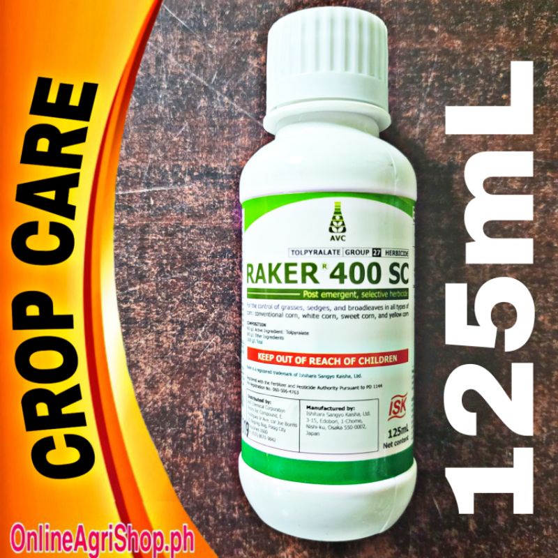 RAKER 400 SC TOLPYRALATE POST-EMERGENT, SELECTIVE (125mL) BY AVC ...