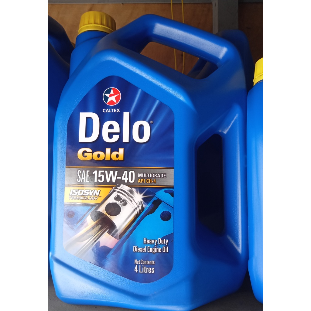 DELO GOLD ENGINE DIESEL OIL 4 LITERS FOR KUBOTA/YANMAR COMBINED ...