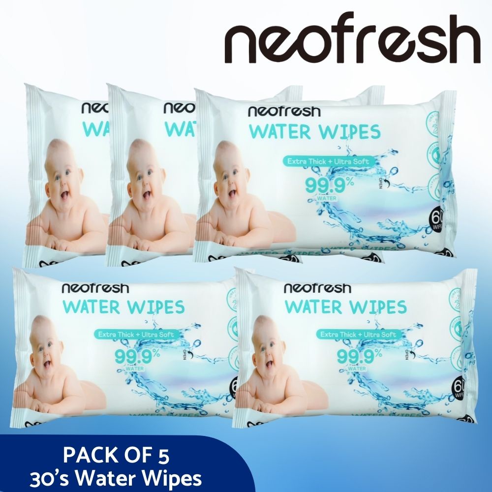 Neofresh Water Baby Wipes Unscented 30's Buy 5 pcs | Shopee Philippines