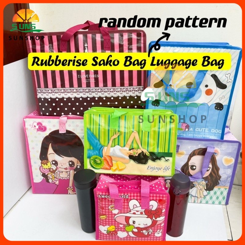 Sunshop Rubberise Sako Bag Luggage Bag Storage Eco Bag Zipper Bag ...