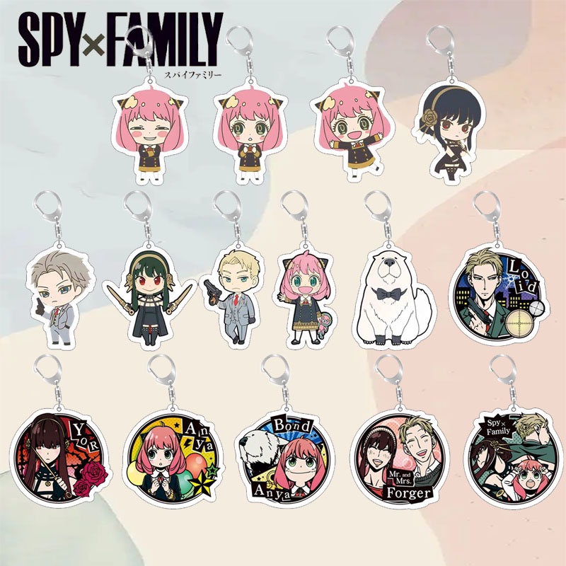 SPY×FAMILY Anya Yor Forger Twilight Acrylic Keychain Pendant Cosplay ...