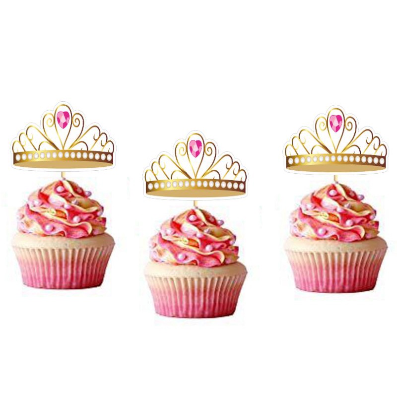 Princess Crown cupcake topper (12pcs) | Shopee Philippines