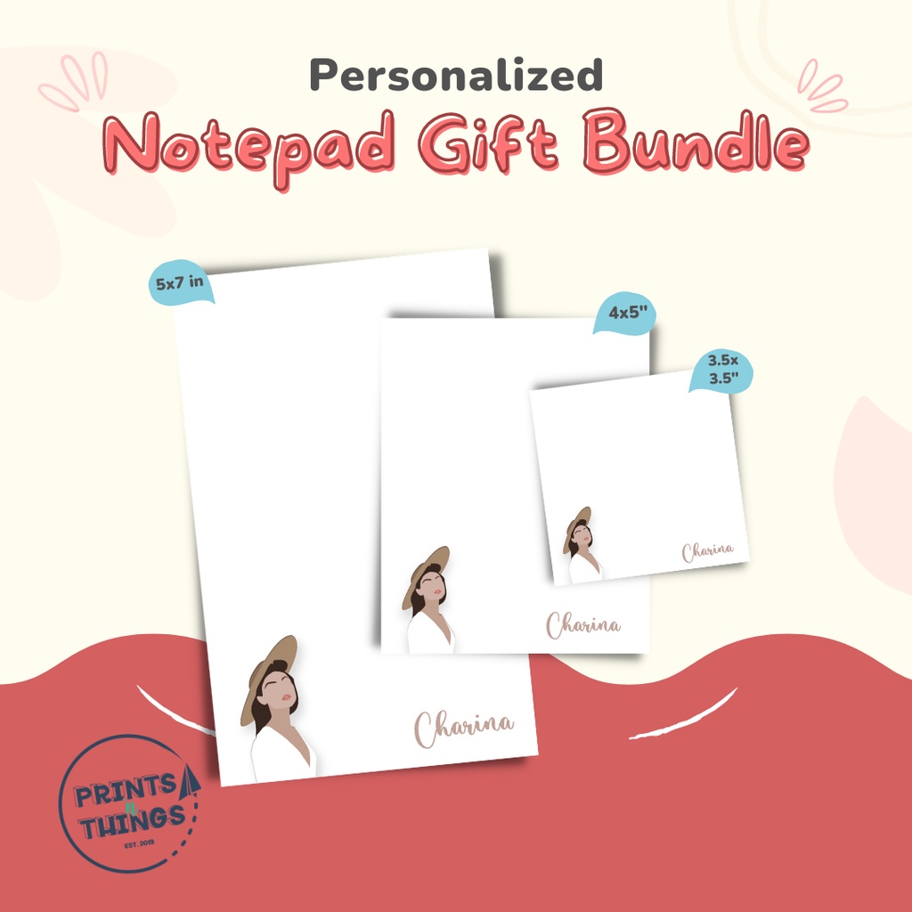 Personalized Notepad Memopad Notes (Non Sticky) FREE PEN(set)- perfect ...