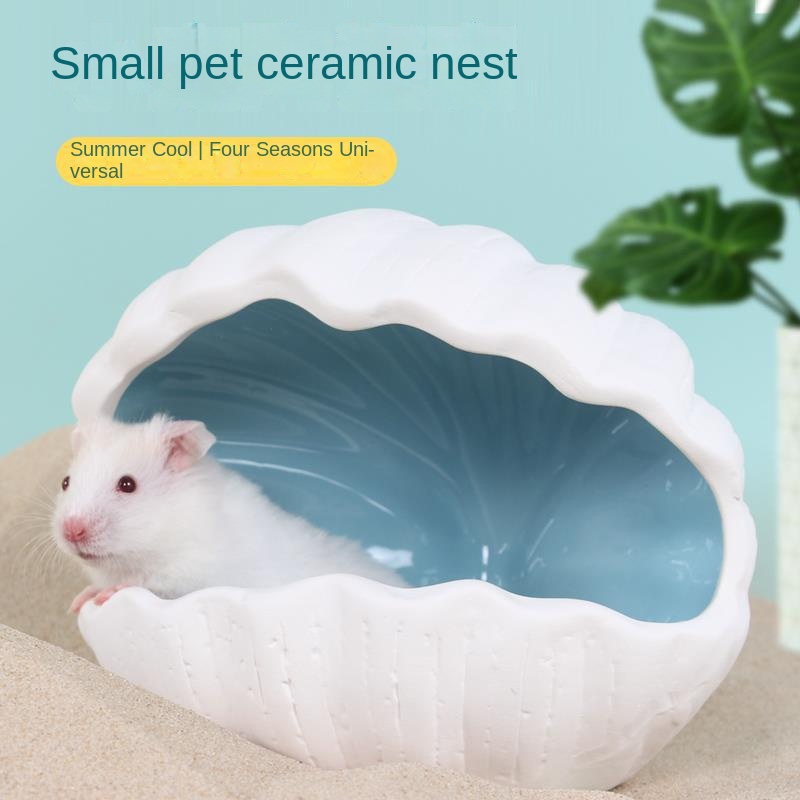 Shell Ceramic Hideaway House Fish Tank Landscaping Decoration Aquarium ...