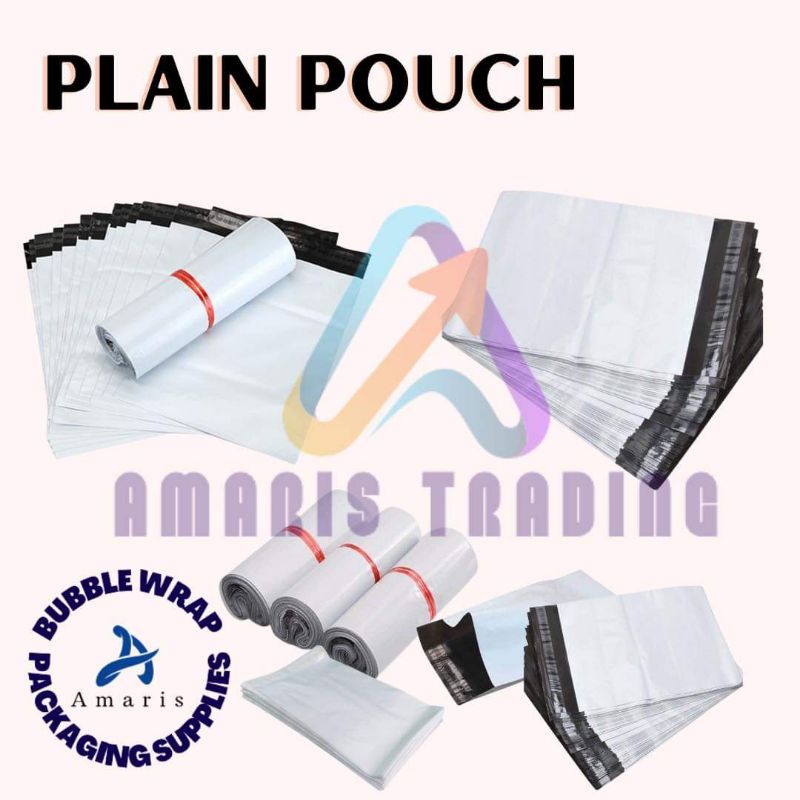White Courier Pouch Plain Pouch Express Pouch Parcel Pouch Shipping ...