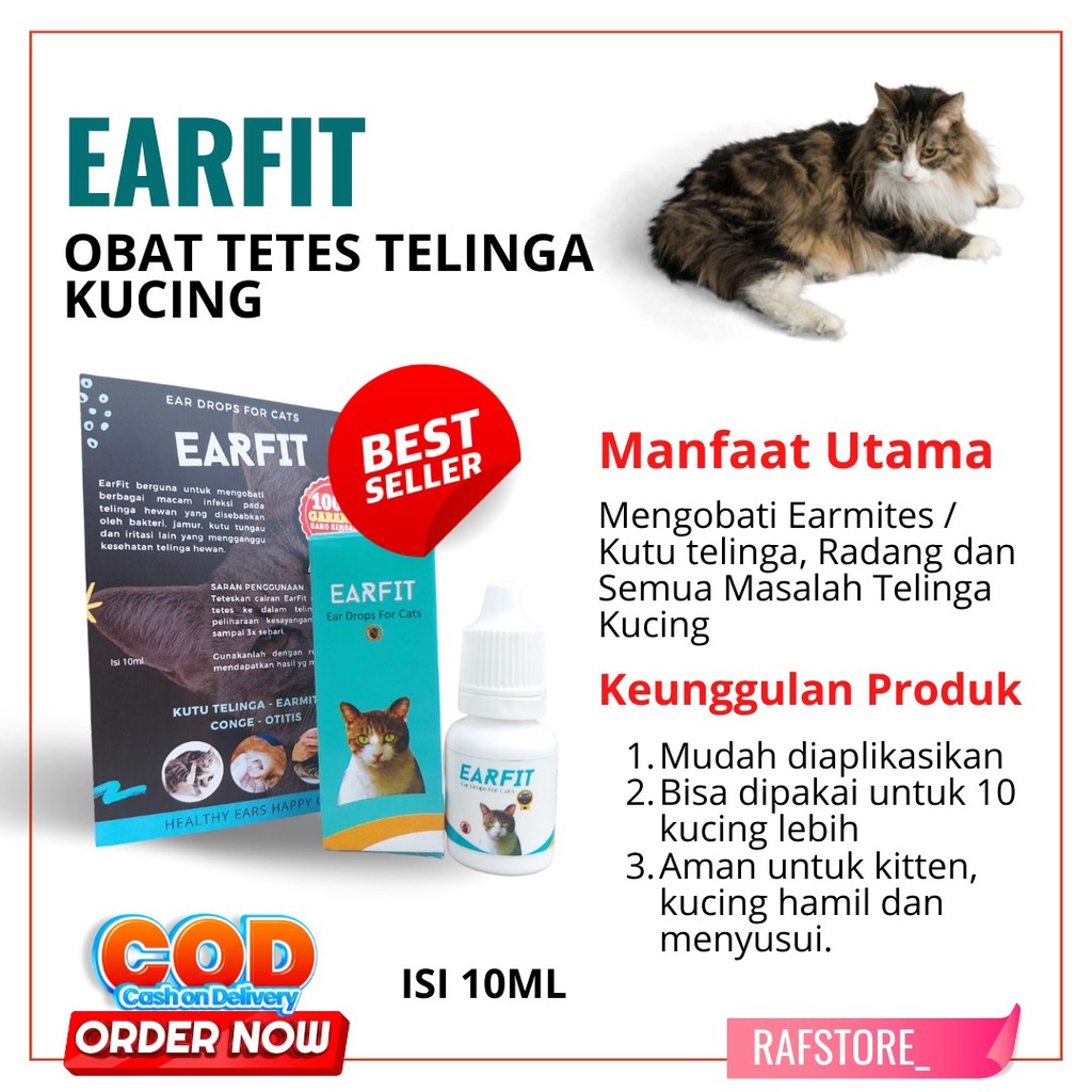 Earfit Cat Ear Medicine, Itchy, Smelly and Watery Fungus, safe for ...