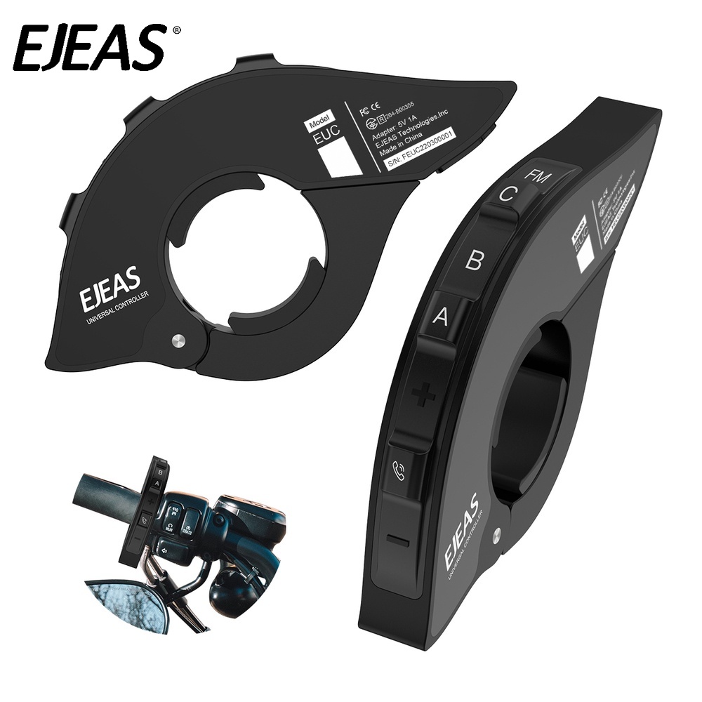 EJEAS EUC Bluetooth Motorcycle Intercom Handlebar Remote Control for Q2 ...
