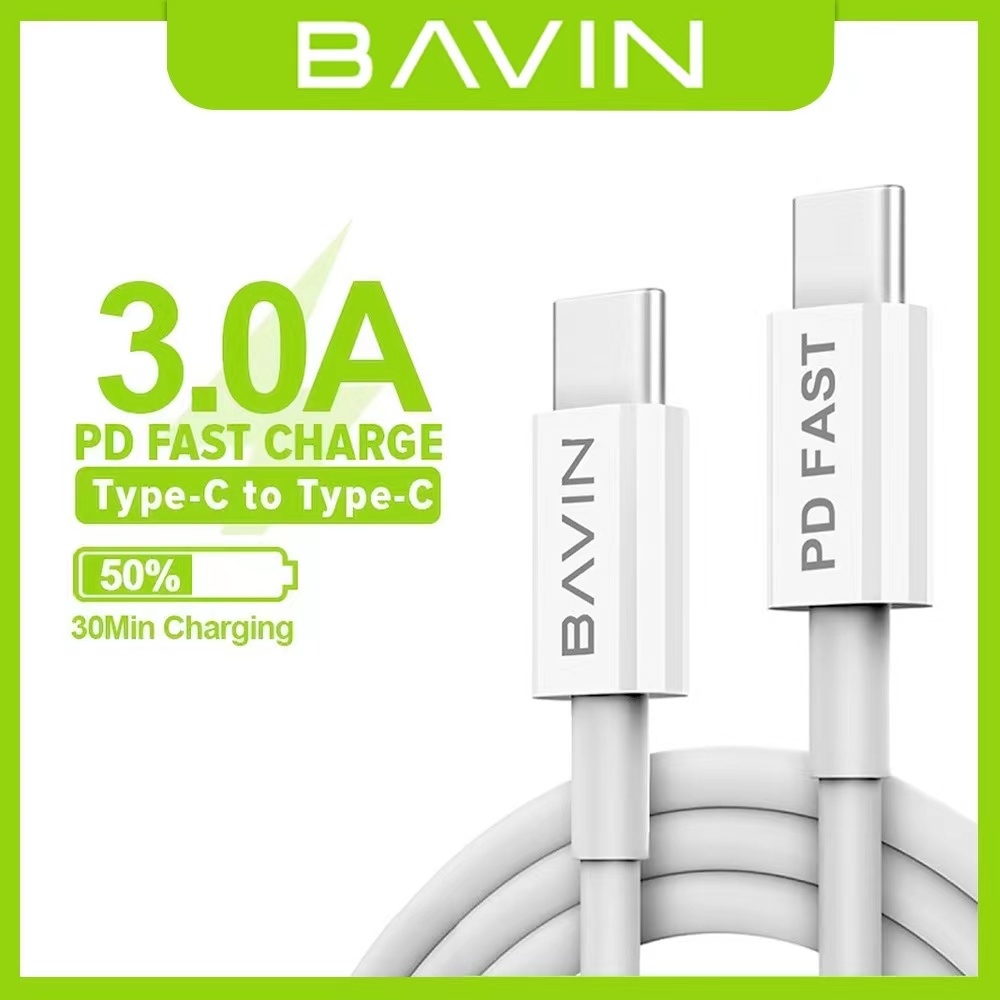 BAVIN CB179 Type-C Fast Charging Data Cable 1 Meter Wire Type-C to Type ...