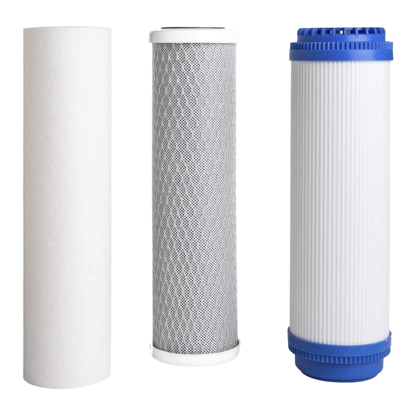 3 Stages Home Water Purification Replacement Filter Pp Sediment Gac Cto 10 Inches | Shopee ...