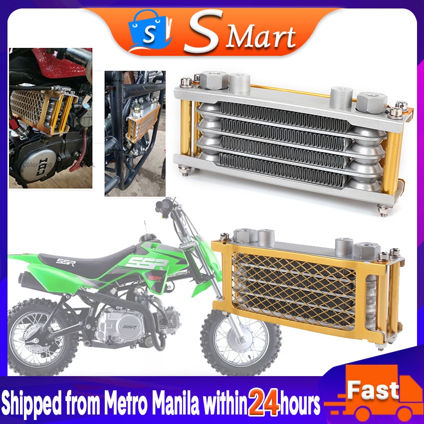 【Soyamart】Motorcycle Oil Cooler Radiator Cooling For 125cc 50-140cc ...