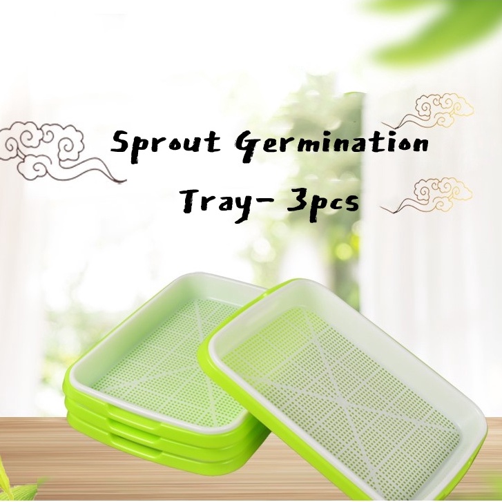 LHK 3sets Sprout germination Tray/2 Layer Plants Seedling Germination ...