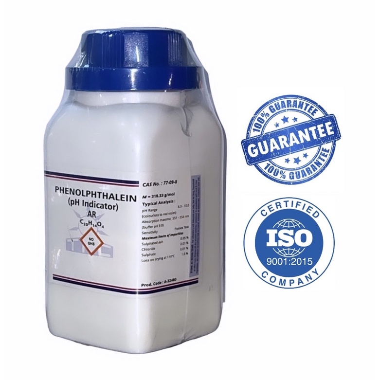 Phenolphthalein (PH indicator) AR grade To Powder 100 g. With COA MSDS ...