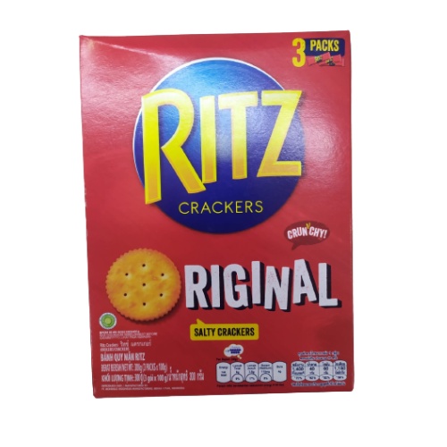 Ritz Crackers Crunchy Original Biscuit Salty Crackers 300gr Contents 3 ...