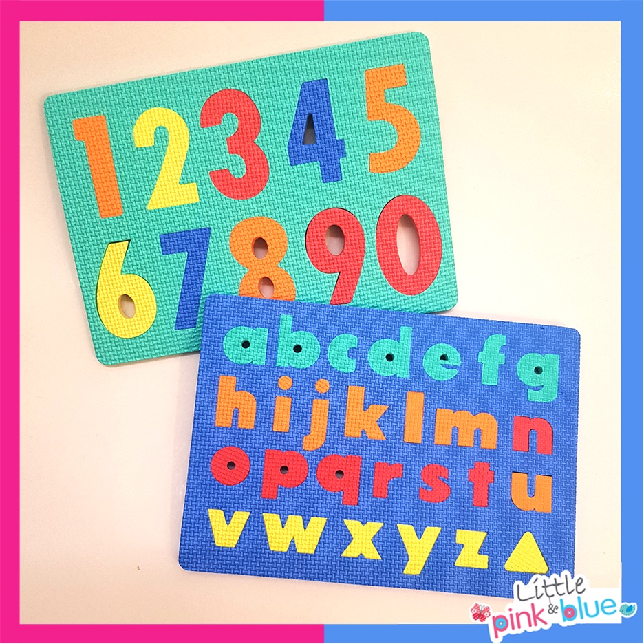 abc alphabet and 0-9 numbers Eva Foam Puzzle Mat Early Education Toy ...
