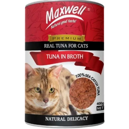 Maxwell Premium Real Tuna Canned Cat Food 400g | Shopee Philippines