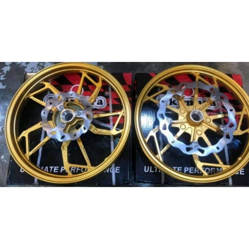 Okimura Mags Wheel Raider 150 Carb. /Fi with frt & rear Disc 1.6 & 2.15 ...