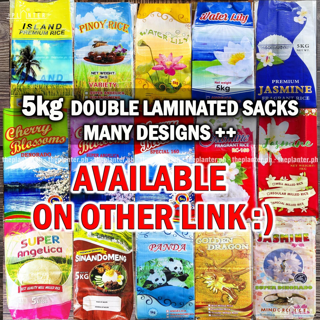 (25kg) DOUBLE LAMINATED SACK (25kg) for RICE storage BRAND NEW ...