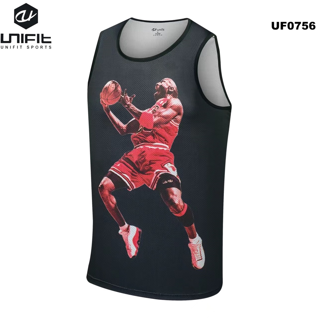 UNIFIT Men's Dri-Fit Jersy Sando Sports Training Jogging Fitness UF0756 ...