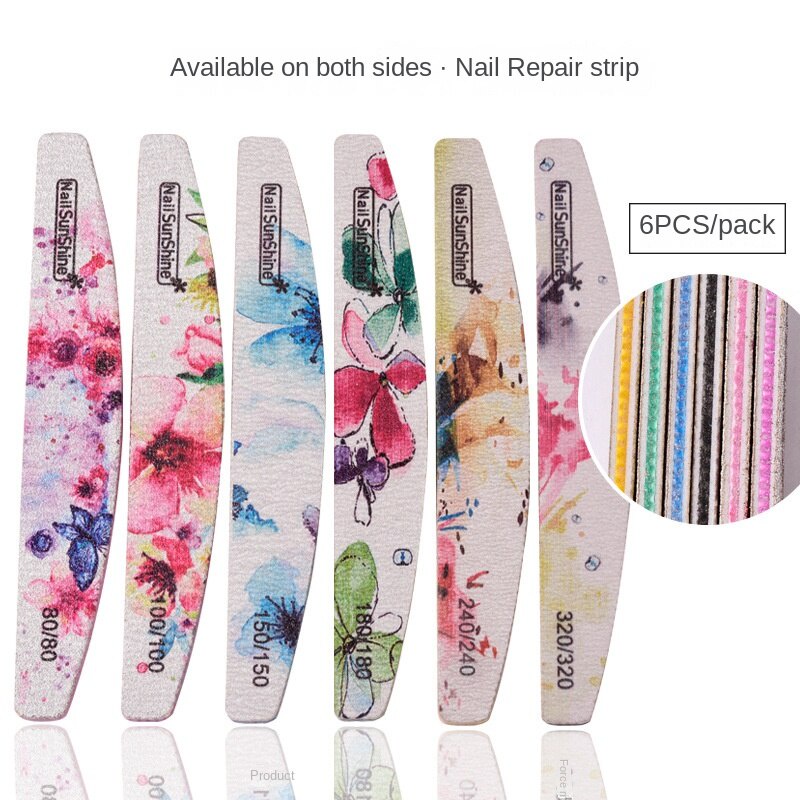 10PC/6PC Nail Polishing Strip/Scrubbing Strip/Manicure Tool/nail file ...