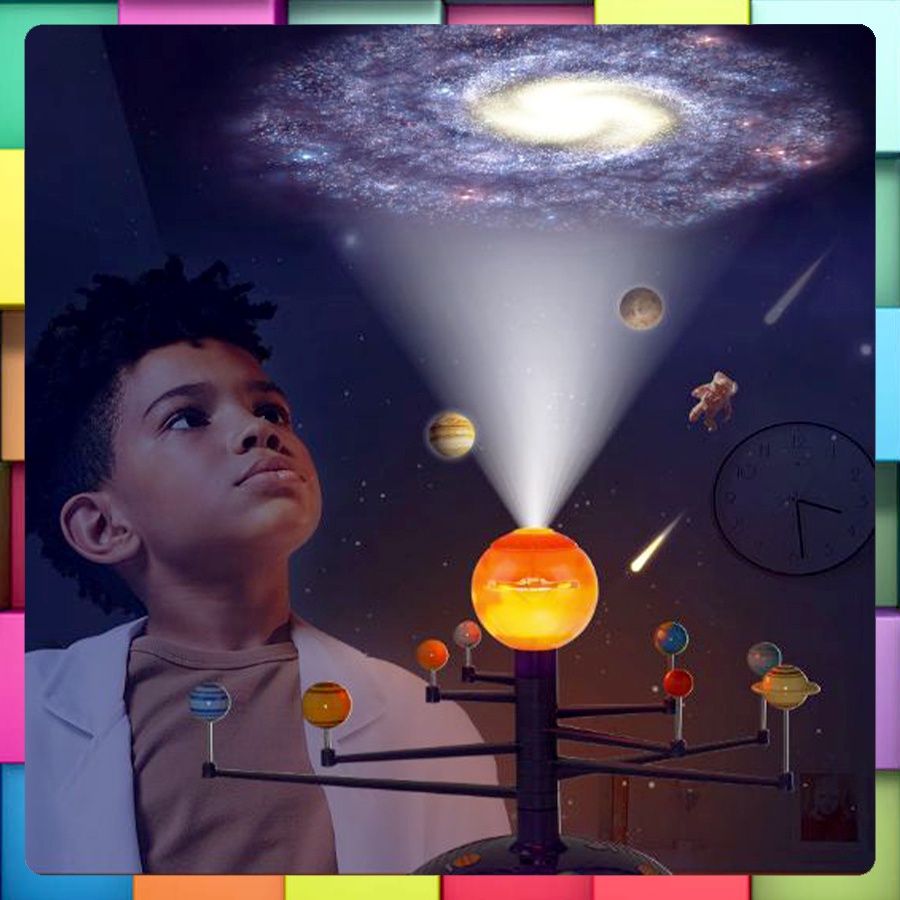 Solar system eight planets model rotating simulation toys voice ...