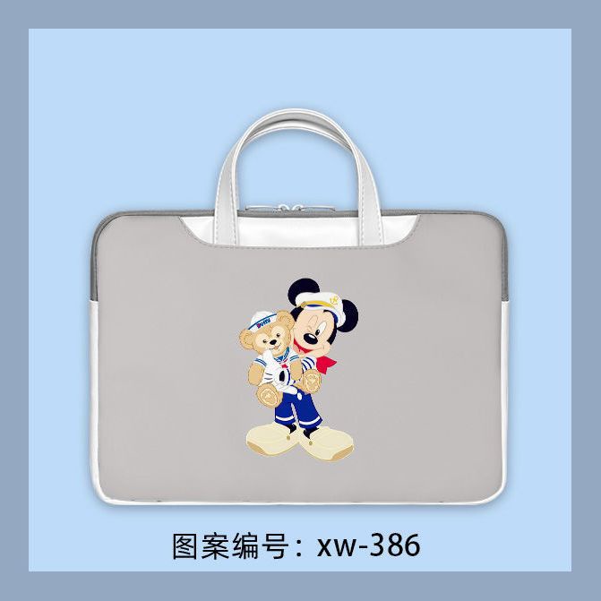 Cartoon Mickey Mouse Laptop Bag 16-inch PU Leather Laptop Liner Bag 15. ...