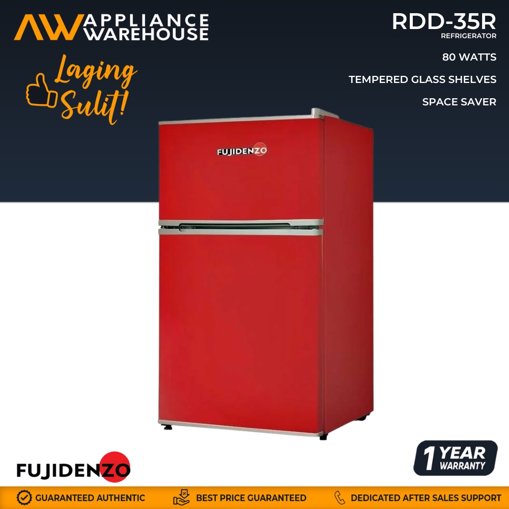 Fujidenzo RDD-35 R 3.5 cu.ft. Two Door Refrigerator | Shopee Philippines